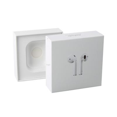 China Customized Logo Printing Paper Earphone Headphone Headcase Packaging Box With Plastic Tray Insert for sale