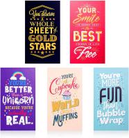 China Custom Printed Paper Blank Greeting Motivational Quote Cards for sale