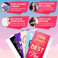 China Custom Printed Paper Blank Greeting Motivational Quote Cards for sale