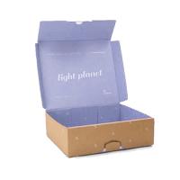 China Factory Printed Cardboard Quick Self Seal Postal Boxes Personalised Adhesive Tear Strips Box Packaging for sale