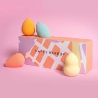 China Custom Logo Printed Paper Empty Beauty Make Up Sponge Packaging Box For Sponge for sale