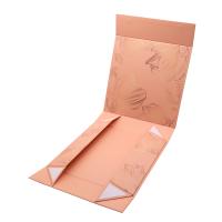 China Custom Logo Printing Large Luxury Rose Gold Gift Shipping Box Packaging With Magnetic Lid Closure for sale