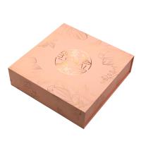 China Custom Logo Printing Large Luxury Rose Gold Gift Shipping Box Packaging With Magnetic Lid Closure for sale
