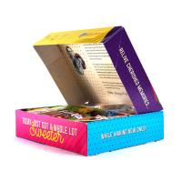 China Custom Logo Printing Paper Candy Sweets Gift Packaging Box Design for sale