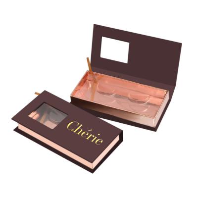 China Factory Printed Wholesale Paper Empty Only Eyelash Packaging Box Custom Strip Box For Lashes for sale