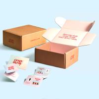 China Custom Logo Printed Plain Apparel Packaging Self Sealing Mailing Mailer Box for sale