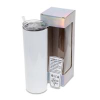 China Custom Logo Printing Holographic Tumbler Packaging Shipping Boxes With Window for sale