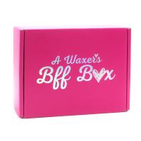China Custom Printing Paper Pink Holographic Corrugated Packaging Shipping Box for sale
