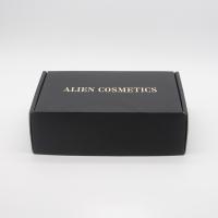 China Custom Printing Paper Black Holographic Corrugated Packing Shipping Box for sale