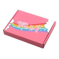 China Custom Logo Printing Corrugated Pink Small Custom Mailer Packiging Box for sale