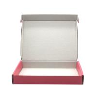 China Custom Logo Printing Corrugated Pink Small Custom Mailer Packiging Box for sale