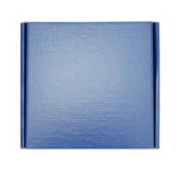 China Custom Logo Printing Corrugated Navy Blue Gift Packaging Shipping Box for sale