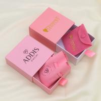 China Custom Printed Slide Drawer Jewelry Pouch And Box Luxury Jewelry Packaging Box With Logo for sale