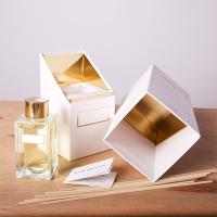 China Custom Logo Printed Paper Empty Luxury Reed Diffuser Bottle Packaging Gift Box for sale