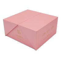 China Custom Printed Paper Wholesale Gold Double Door Layer Packaging Gift Box for sale
