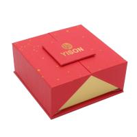 China Custom Printed Paper Wholesale Gold Double Door Layer Packaging Gift Box for sale