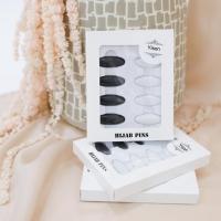China Custom Printed Empty Rubber Band Hairpin Hijab Pin Packaging Box for sale