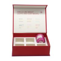 China Custom Recycled Rigid Candle Jars With Lids Box And Logo Print for sale