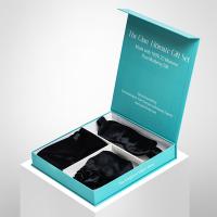 China Custom Printed Silk Pillowcase Eye Mask Scrunchie Set Gift Packaging Box for sale