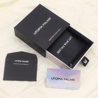 China Custom Printed Drawer Purple Holographic Jewelry Packaging Gift Box for sale