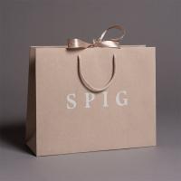 China Luxury Custom Paper Packaging Shopping Bag With Logo for sale
