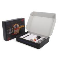 China Custom Logo Printed Savory Spice Hot Sauce Bottle Packaging Shipping Box for sale