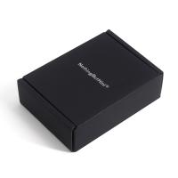 China Eco Friendly Custom Logo Printed Black Mailer Shipping Packaging Box for sale