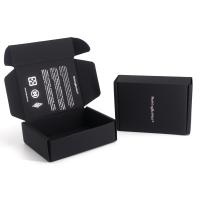China Eco Friendly Custom Logo Printed Black Mailer Shipping Packaging Box for sale