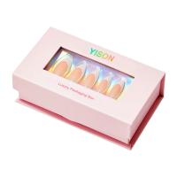 China Custom Printed Empty Wholesale Fake False Press On Nail Packaging Box for sale