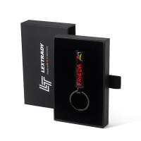China Custom Logo Printed Sliding Drawer Keychain Packaging Gift Box For Key Chain for sale