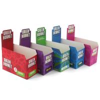 China Promotional Shelf Ready Packaging Tear Away Folding Cardboard Counter Snack Display Box for sale