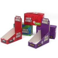 China Promotional Shelf Ready Packaging Tear Away Folding Cardboard Counter Snack Display Box for sale