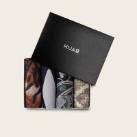 China Custom Printed Muslim Women Scarf Shawl Hijab Set Gift Boxes Packaging for sale