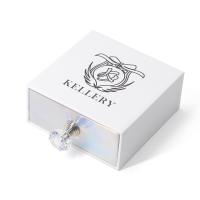 China Custom Holographic Sliding Drawer Jewelry Box Vintage Small Jewellery Packing Gift Box for sale