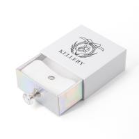 China Custom Holographic Sliding Drawer Jewelry Box Vintage Small Jewellery Packing Gift Box for sale