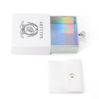 China Custom Holographic Sliding Drawer Jewelry Box Vintage Small Jewellery Packing Gift Box for sale