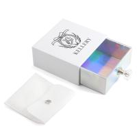 China Custom Holographic Sliding Drawer Jewelry Box Vintage Small Jewellery Packing Gift Box for sale