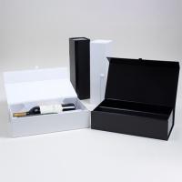 China Custom Printed Black Whiskey Cocktail Single Bottle Magnetic Wine Packaging Gift Boxes for sale