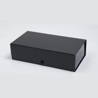 China Custom Printed Black Whiskey Cocktail Single Bottle Magnetic Wine Packaging Gift Boxes for sale