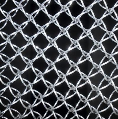China Twisted Stainless Steel Honeycomb Metal Mesh Flame Resistance for sale