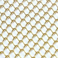 China Spray Painted Metal Mesh Curtain Indoor Outdoor Fly Screen 2mm Aluminum Chain Link for sale