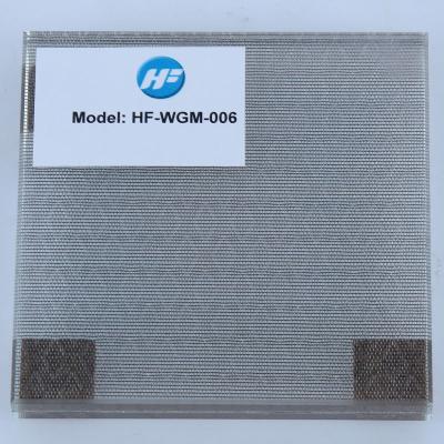 China Hangshun Metal Mesh Laminated Glass 2000mm x 2500mm Sound Insulation 6mm for sale