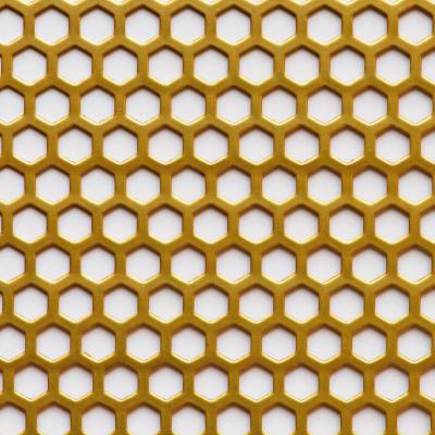 China Staggered Hole Perforated Steel Architecture Powder Coated Surface for sale
