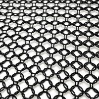 China Flame Retardant Chain Mesh Curtains , Spray Painted Fly Screen Chain Curtain for sale