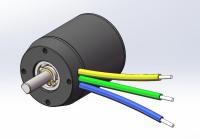 China 50mm 36V 14-Pole Brushless DC Motor 3500 RPM 550W High Torque External Rotor for sale
