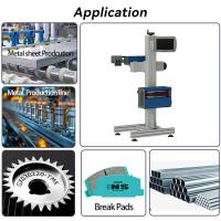 China Metal Fiber Laser Marking Machine 20W 30W 50W 100W For Pipe for sale