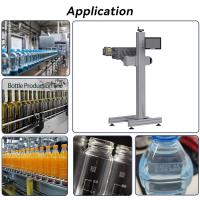 China PET Bottle CO2 Laser Marking Machine 0-130m/min With Laser Coder for sale