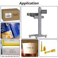 China PET Bottle CO2 Laser Marking Machine 0-130m/min With Laser Coder for sale