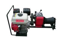 China 1 Ton Gasoline Engine Powered Cable Drum Winch for Power Construction for sale