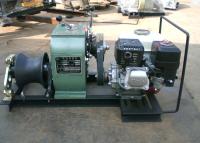 China 3 Ton Gasoline Engine Shaft-Driven Capstan Winch for Heavy Duty Cable Pulling for sale